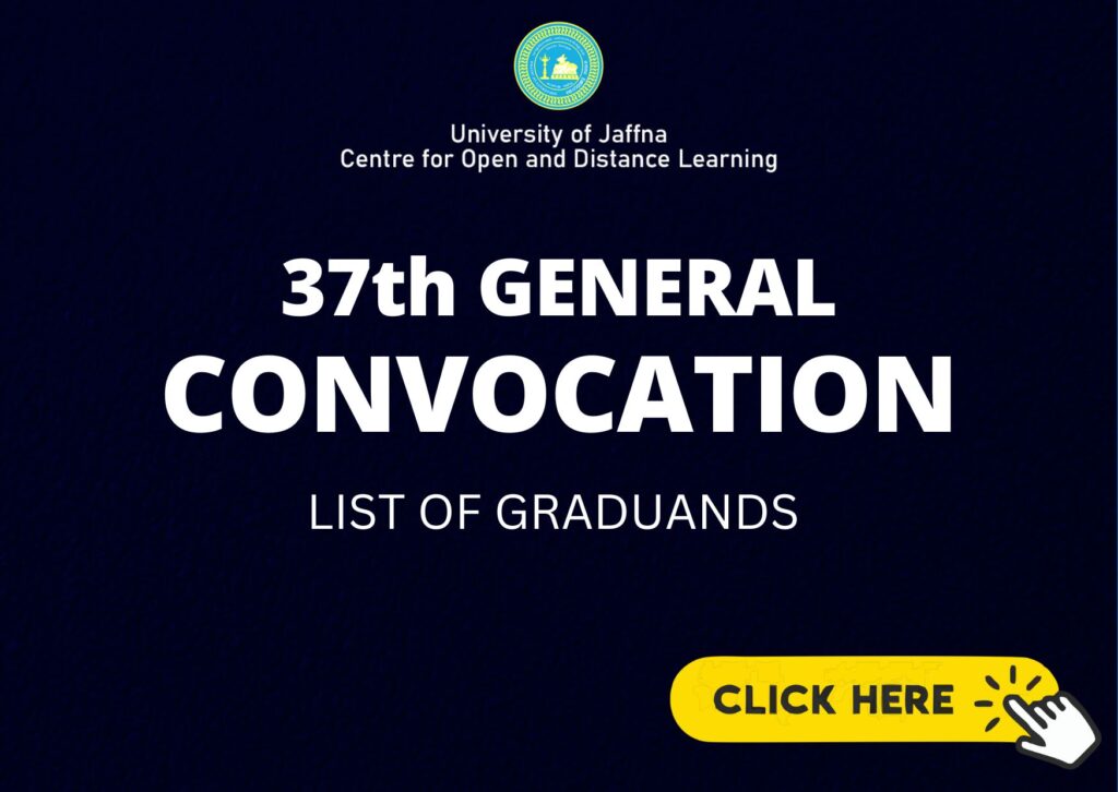 Center for Open and Distance Learning (CODL) – University of Jaffna ...